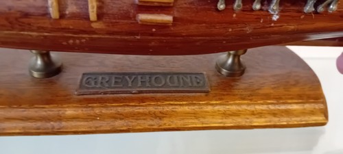 wooden ship model assembled 'HMS FRIGATE GREYHOUND" | eBay