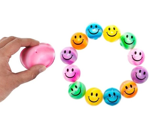 24 Smiley Face Pop up Poppers Poppin Hoppers Party Favors Fine Motor ...