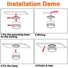 LED Ceiling Lamp Acrylic Downlight Fixture Dimmable/N Anti-fog Light ...