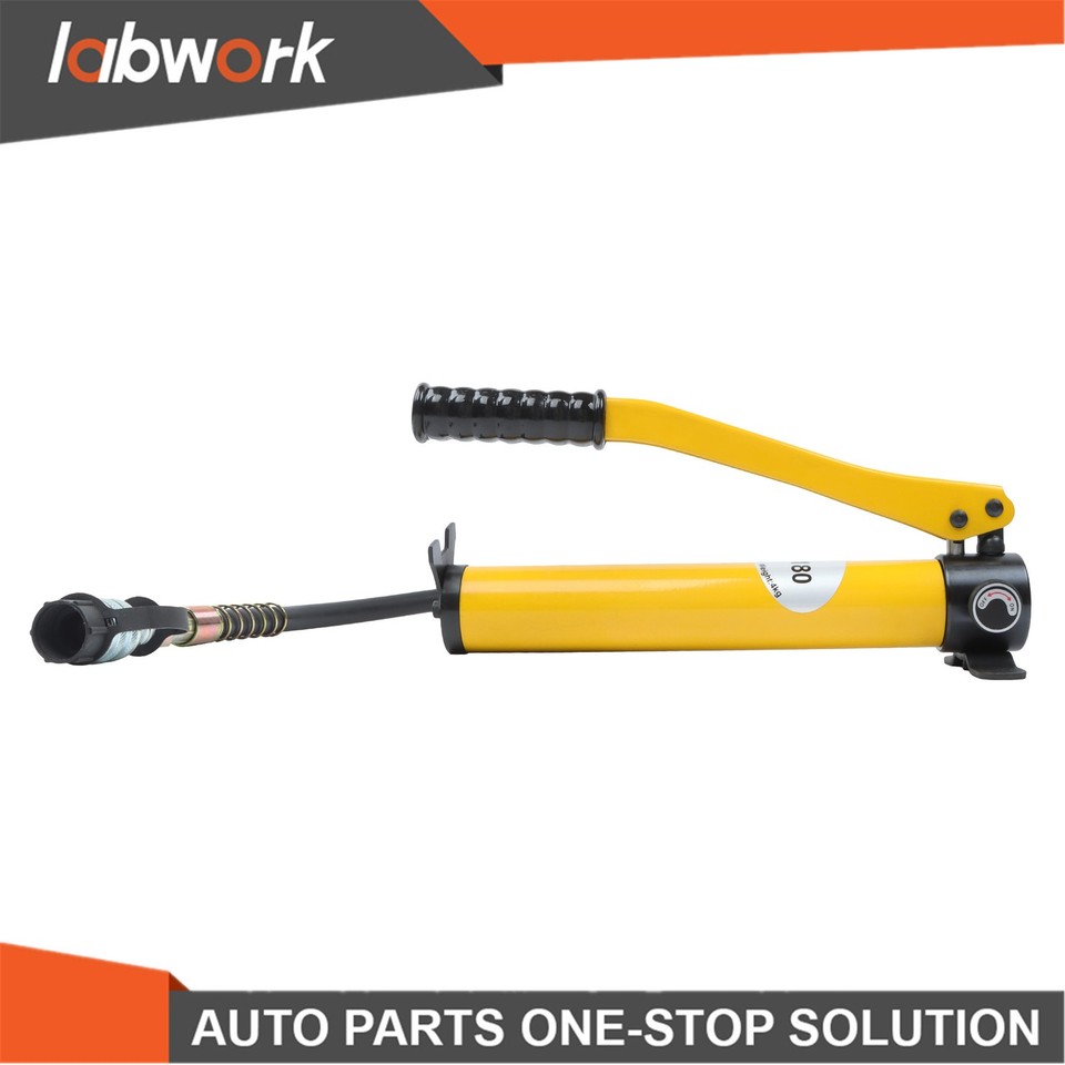 Labwork 5T Low Profile Hydraulic Jack Kit with CP-180 Manual Hand Pump ...