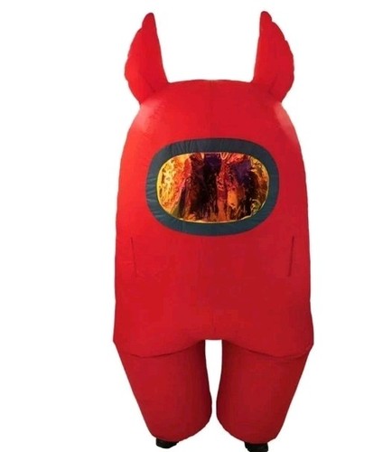 Adult Among Us Devil Inflatable Halloween Costume New One Size | eBay