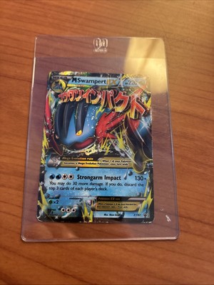 Mega M Swampert EX XY87 XY Holo REGULAR SIZE Black Star Promo HP ...