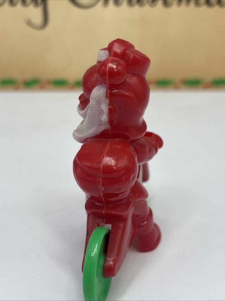 Vintage Rosbro Rosen Christmas Hard Plastic Candy Container - Santa on ...