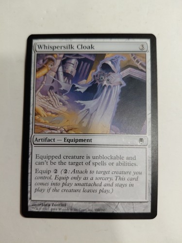 Whispersilk Cloak NM-EX Darksteel English Equipment Shroud Unblockable ...