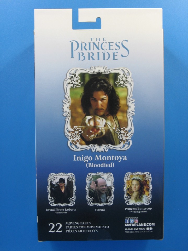 The Princess Bride Inigo Montoya 7" Action Figure 2022 MIB Bloodied ...