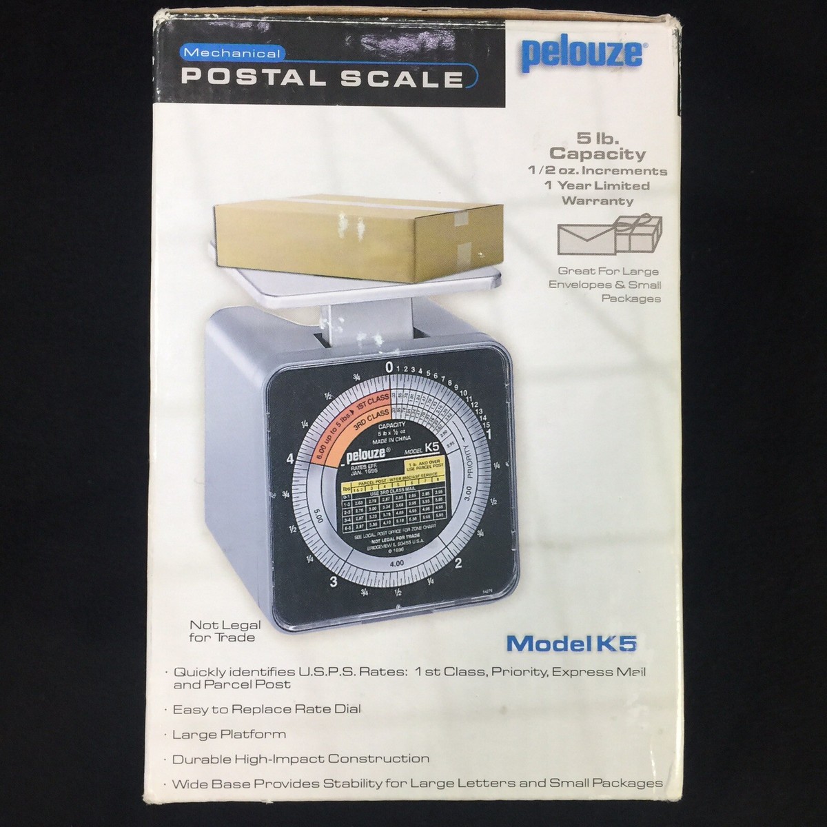 5 Lb Capacity Scale Dymo K5 5-lb Mechanical Package Scale – USPS ...