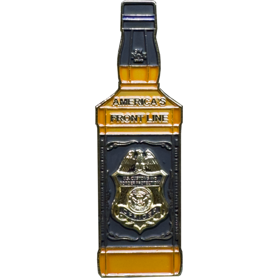 EL15-018 Thin Blue Line Police Challenge Coin CBP Officer OFO Field ...