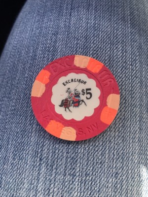 $5 1ST EDT GAMING CHIP FROM THE EXCALIBUR CASINO LAS VEGAS NV (KC) | eBay