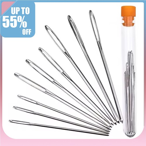 Large Eye Blunt Needles Steel Knitting Embroidery Sewing Darning Needle 9pcs/set | eBay UK