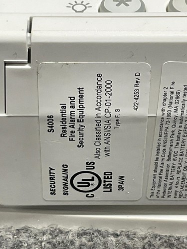 GE General Electric 600-1054-95R-11 Simon XT Home Security System Panel ...