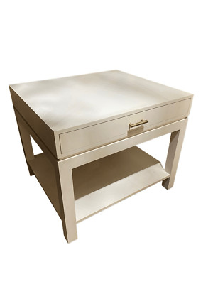 Department Store Display Table with Drawer Mid Century White | eBay