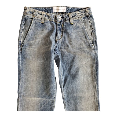 Sz 25 US 0 New Paper Denim & Cloth Faded Flare Jeans Flap Back Pockets ...