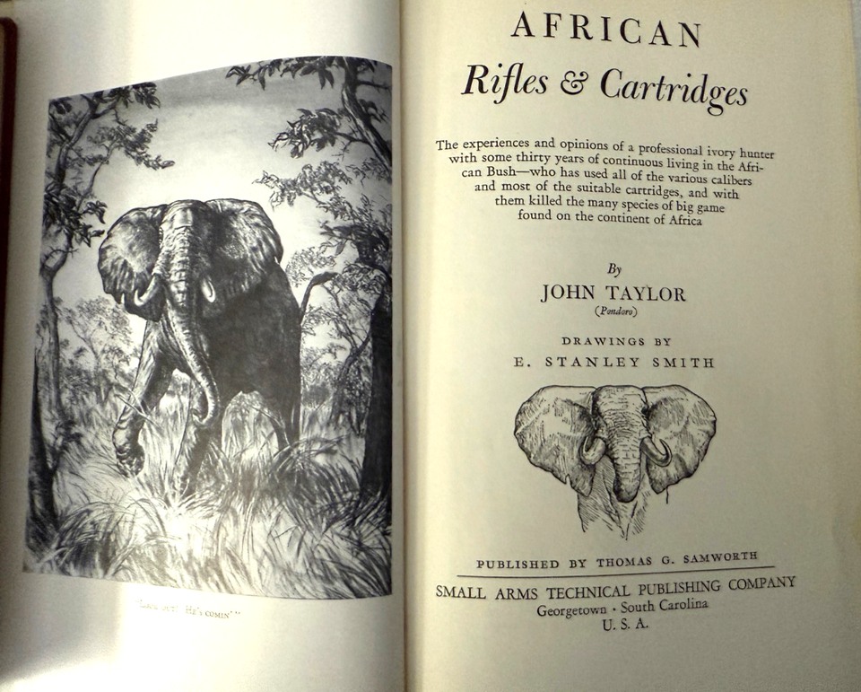African Rifles and Cartridges, John Taylor, First Ed, 1948, Samworth ...