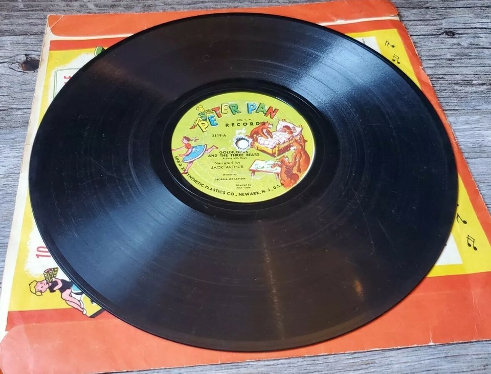 10" 78 RPM Little Red Riding Hood & Goldilocks & the 3 Bears Peter Pan ...