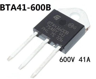 20Pcs BTA41-600B Triac ST MICRO Thyristor BTA41600B STM 40A 600V TOP-3L ...