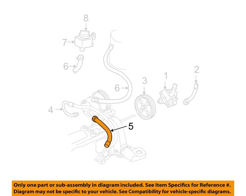 CHRYSLER OEM 05-07 Caravan Pump Hoses-Return Hose 4743473AJ | eBay
