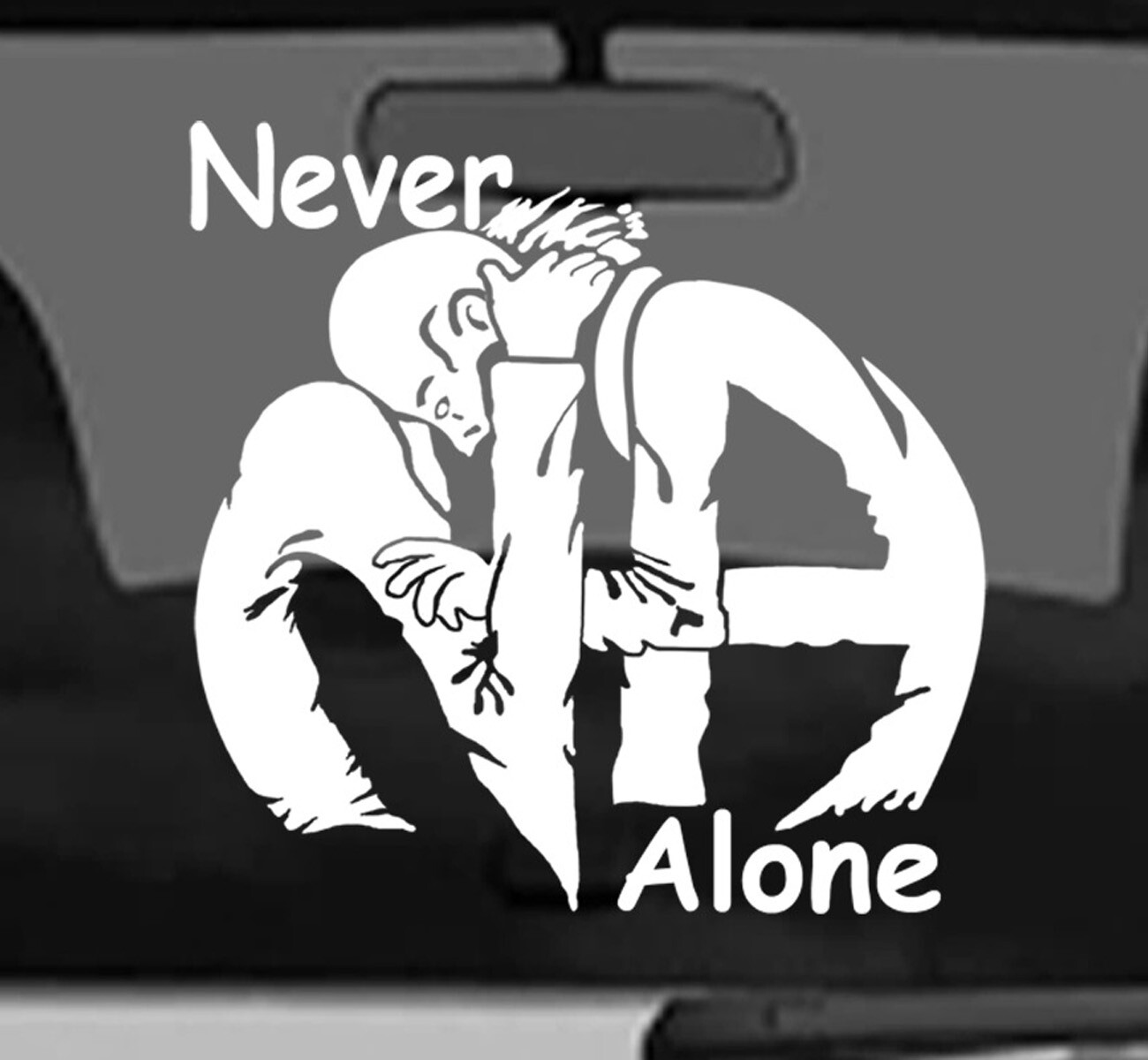Narcotics Anonymous NA HUGS NEVER ALONE Window Sticker / Decal NEW 5 ...