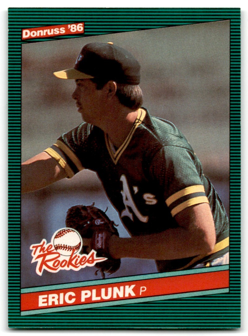 1986 DONRUSS THE ROOKIES ERIC PLUNK RC OAKLAND ATHLETICS #40 | eBay