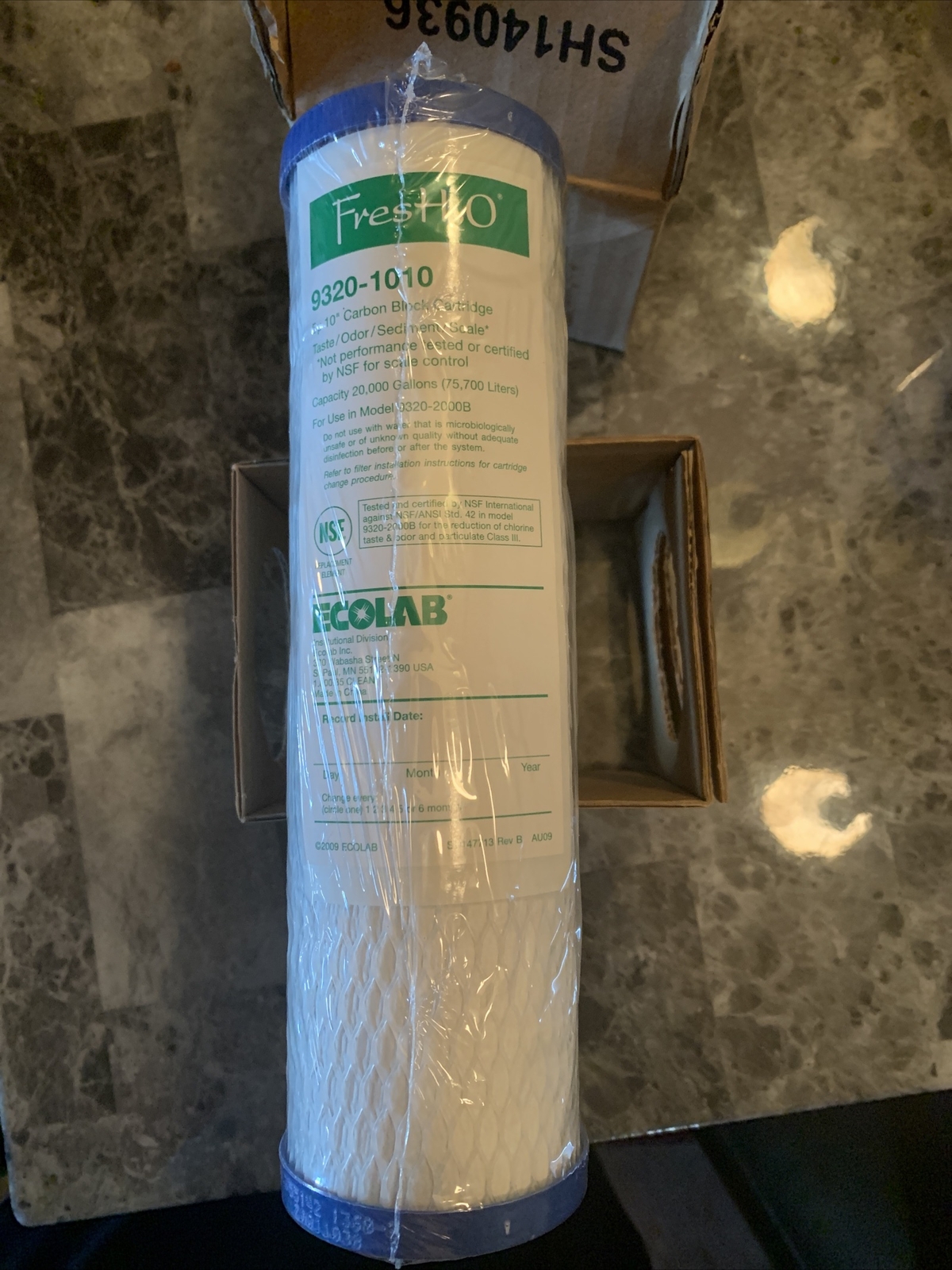 Ecolab Fresh2o 10 Inch Carbon Block Cartridge 9320-1010 for sale online ...