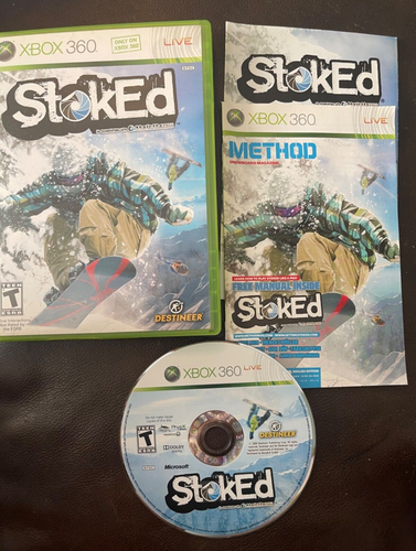 Stoked Snowboarding Xbox 360 Game Complete With Manual Tested Working ...