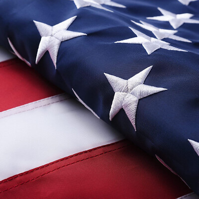 US American Flag 3x5 Made in Luxury Embroidered United States Flag ...
