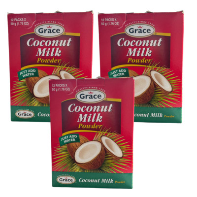 Grace Coconut Milk Powder 50g (1.76oz) - Pack of 36 - Tariffs are paid ...