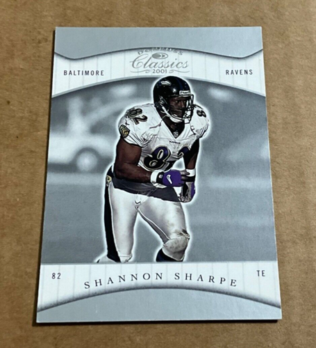 2001 Donruss Classics 10 Shannon Sharpe Baltimore Ravens Football Card ...