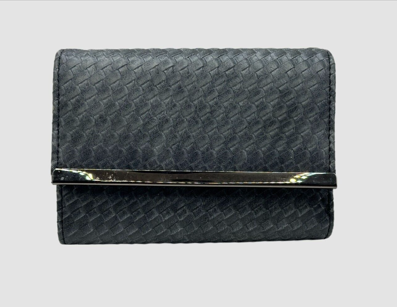 NWOT My Big Fat Wallet by Mundi Charcoal Black Tri Fold Womens | eBay