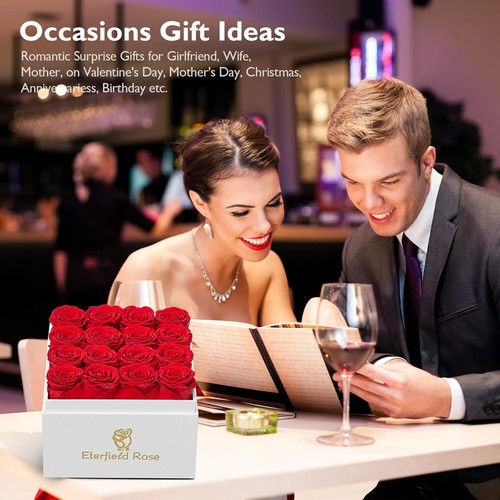 Flowers Preserved Roses Real Roses That Last Over a Year Rose Box Gifts ...