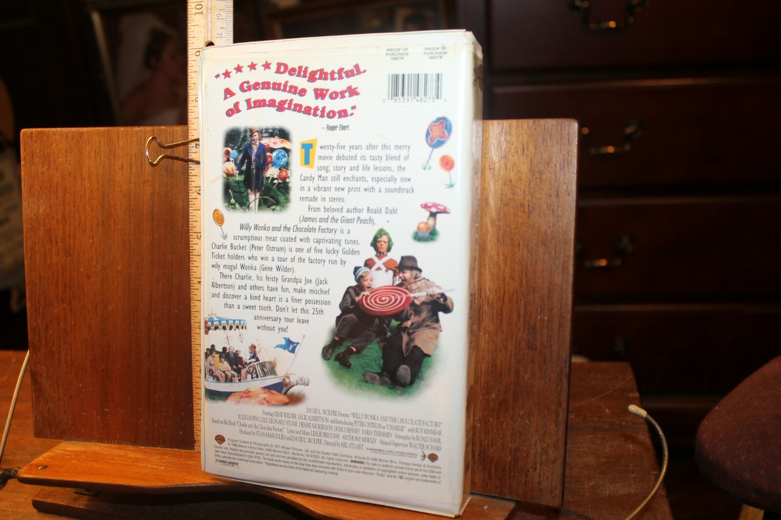 Vintage 1996 VHS Willy Wonka & The Chocolate Factory 25th Anniversary ...