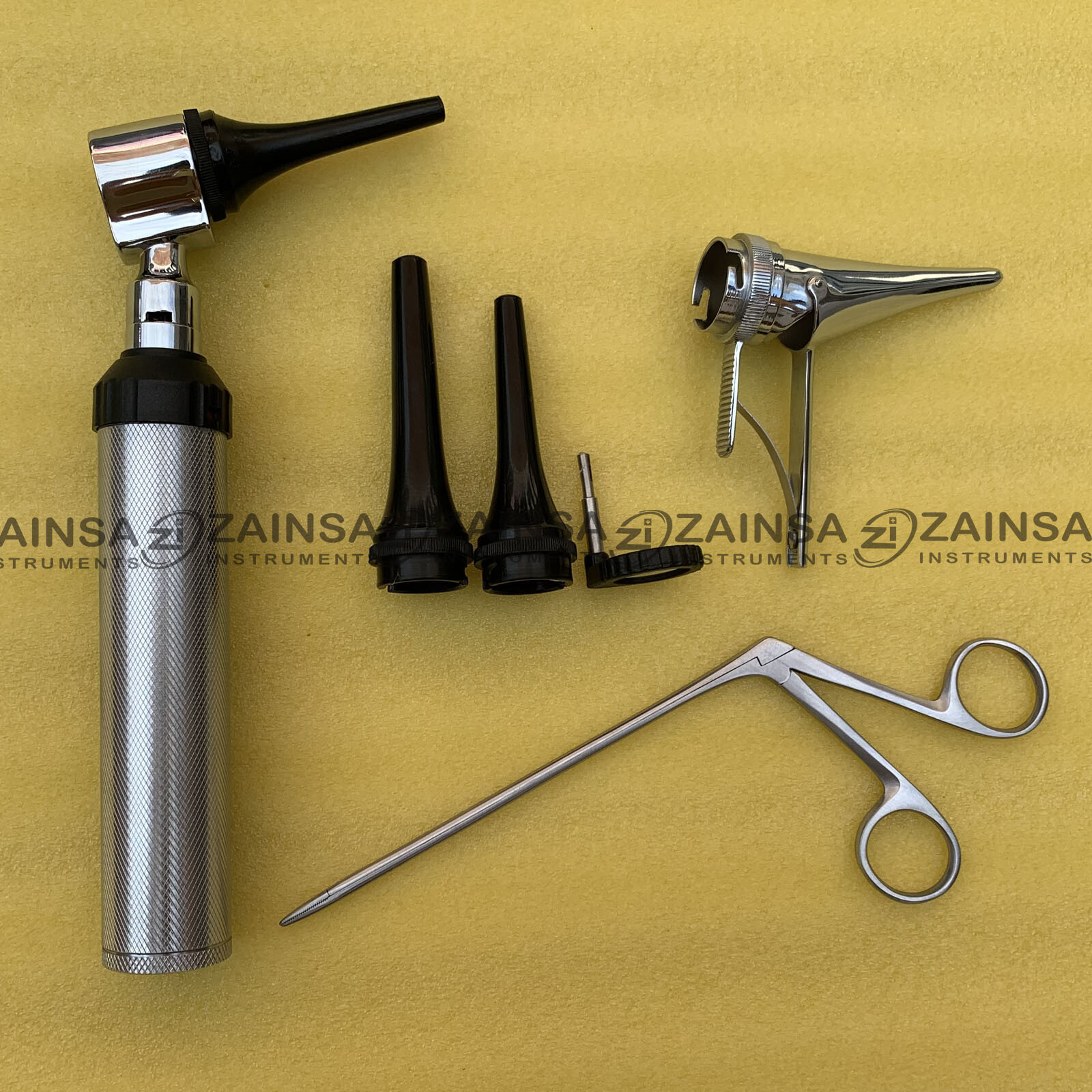 Veterinary Operating Otoscope With Nasal Speculum Aligator Forceps Set ...