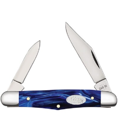 CASE XX KNIVES BLUE PEARL KIRINITE HALF WHITTLER POCKET KNIFE #23443 ...
