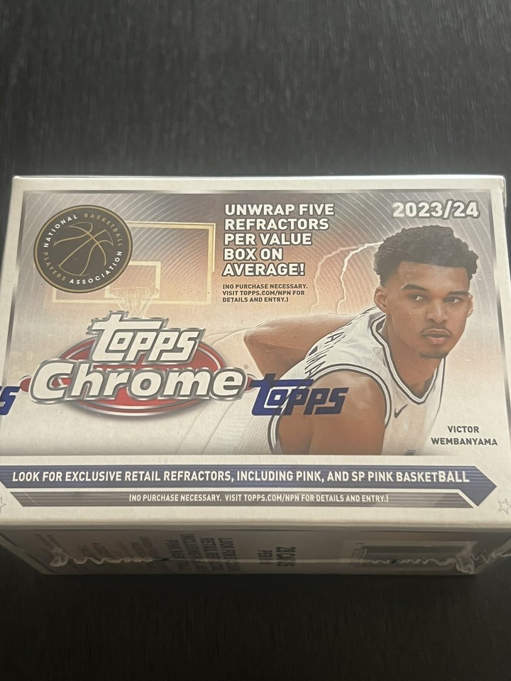 2023-24 Topps Chrome Basketball NBA Blaster Box Avg. 5 Refractors Pink ...