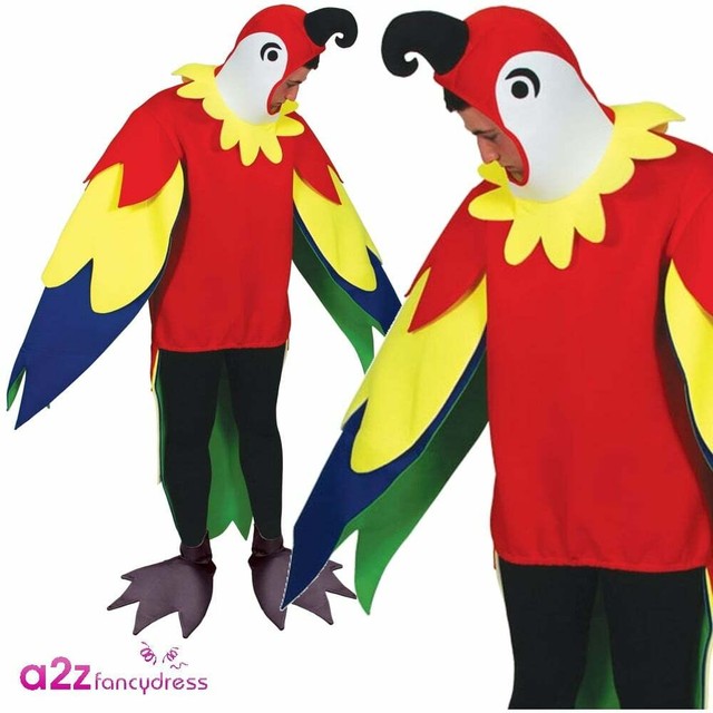 Adult Unisex Polly The Parrot Costume Outfit for Animals Creatures ...