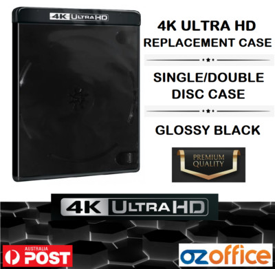 4K ULTRA HD DVD Case - 4K Blu Ray Covers GLOSSY BLACK DVD 4K Case ...