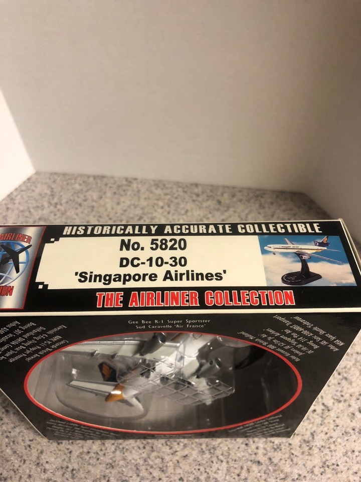 Model Power 400 scale diecast model Singapore DC10-30 commercial airliner 9V-SDF | eBay