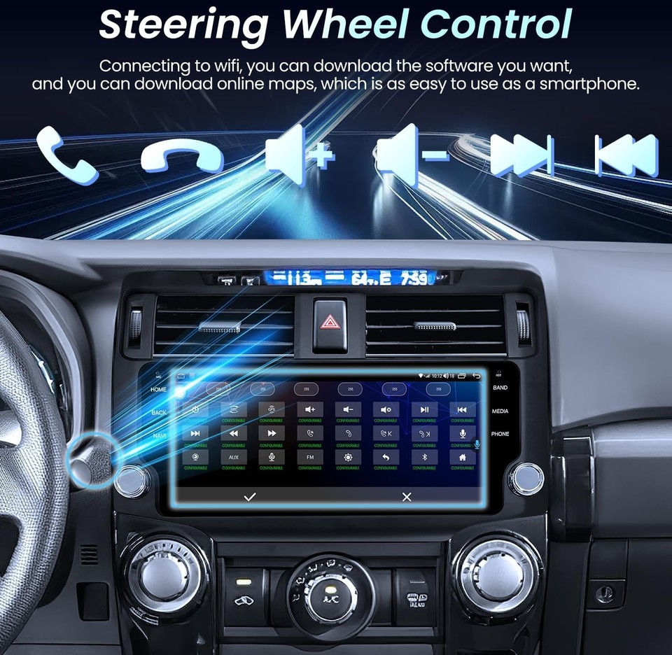 Car Radio Stereo Carplay For 2009-2019 Toyota Hilux Head Unit EQ FM RDS ...