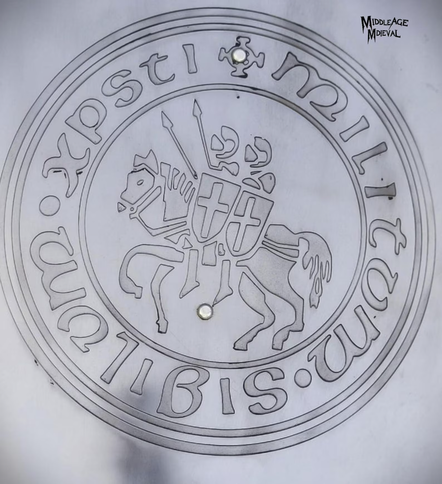 Handmade Steel Templar Knight Shield Medieval LARP Cosplay Decor | eBay