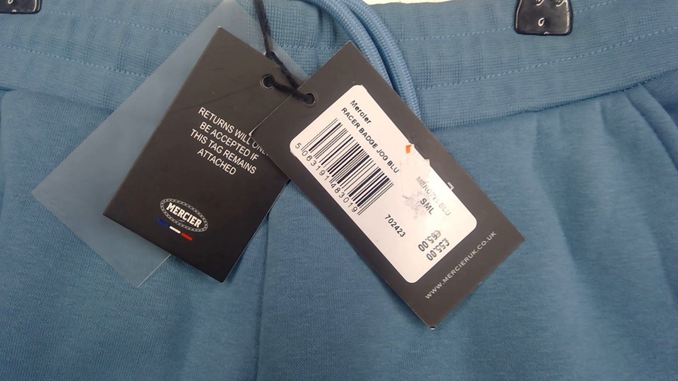 MERCIER BLUE JOGGING BOTTOMS NWT - CG F14 | eBay UK