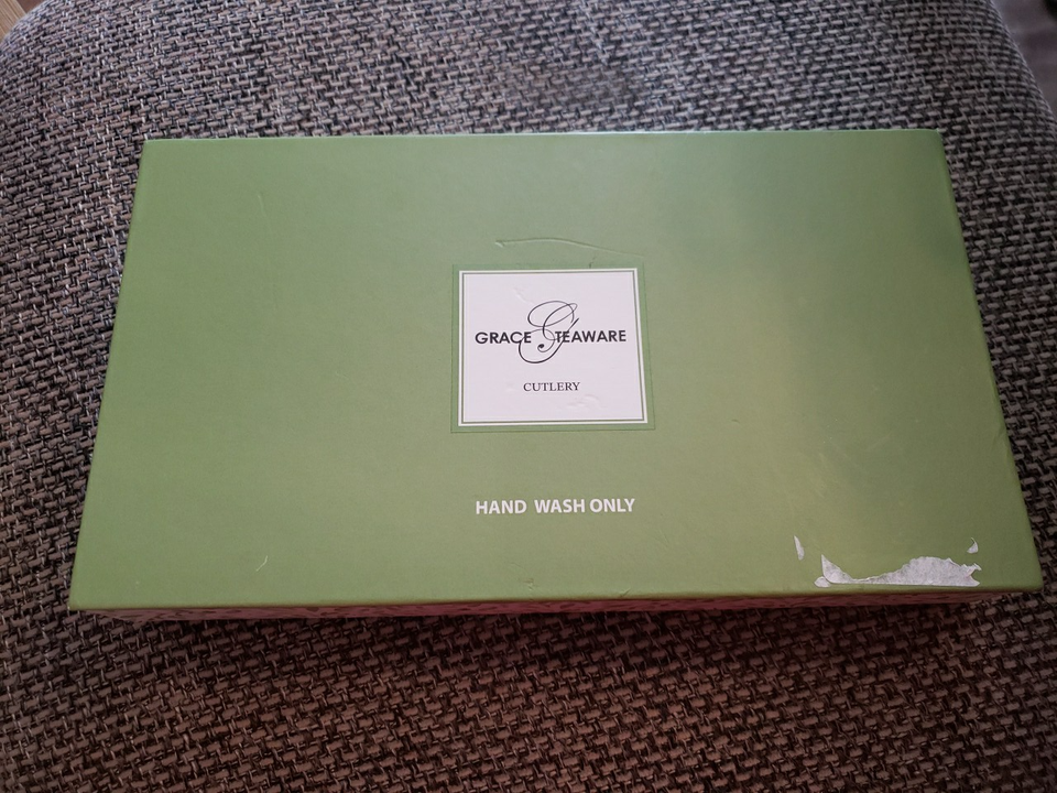 Grace Teaware Floral Cutlery Serving Spoons New In Box Box Wear | eBay