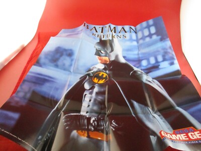 Batman Returns Sega Game Gear Foldable Promo Poster Insert | eBay