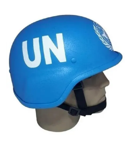 UN HELMET United Nations Peacekeepers Blue Militar REPRODUCTION | eBay