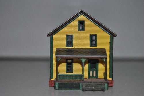 N SCALE COUNTRY FARMHOUSE BUILT BUILDING | eBay