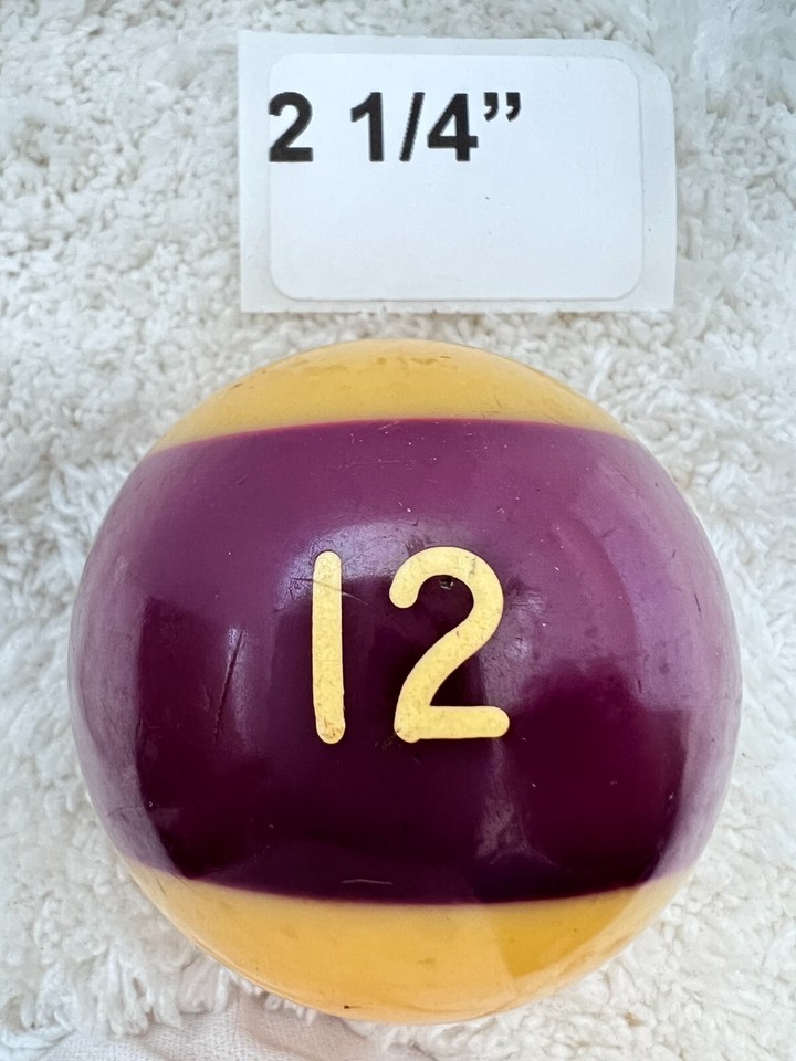 #12 Pool Ball. Antique, Vintage And Current Style Balls. Many To Choose ...