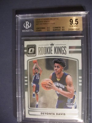 DEYONTA DAVIS 2016-17 Donruss Optic Rookie Kings BGS GEM MINT 9.5 RC ...