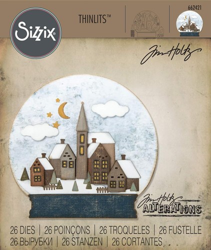 Snowglobe #2 Christmas Sizzix Thinlits Thin Metal Die Set Tim Holtz 662421 NEW | eBay