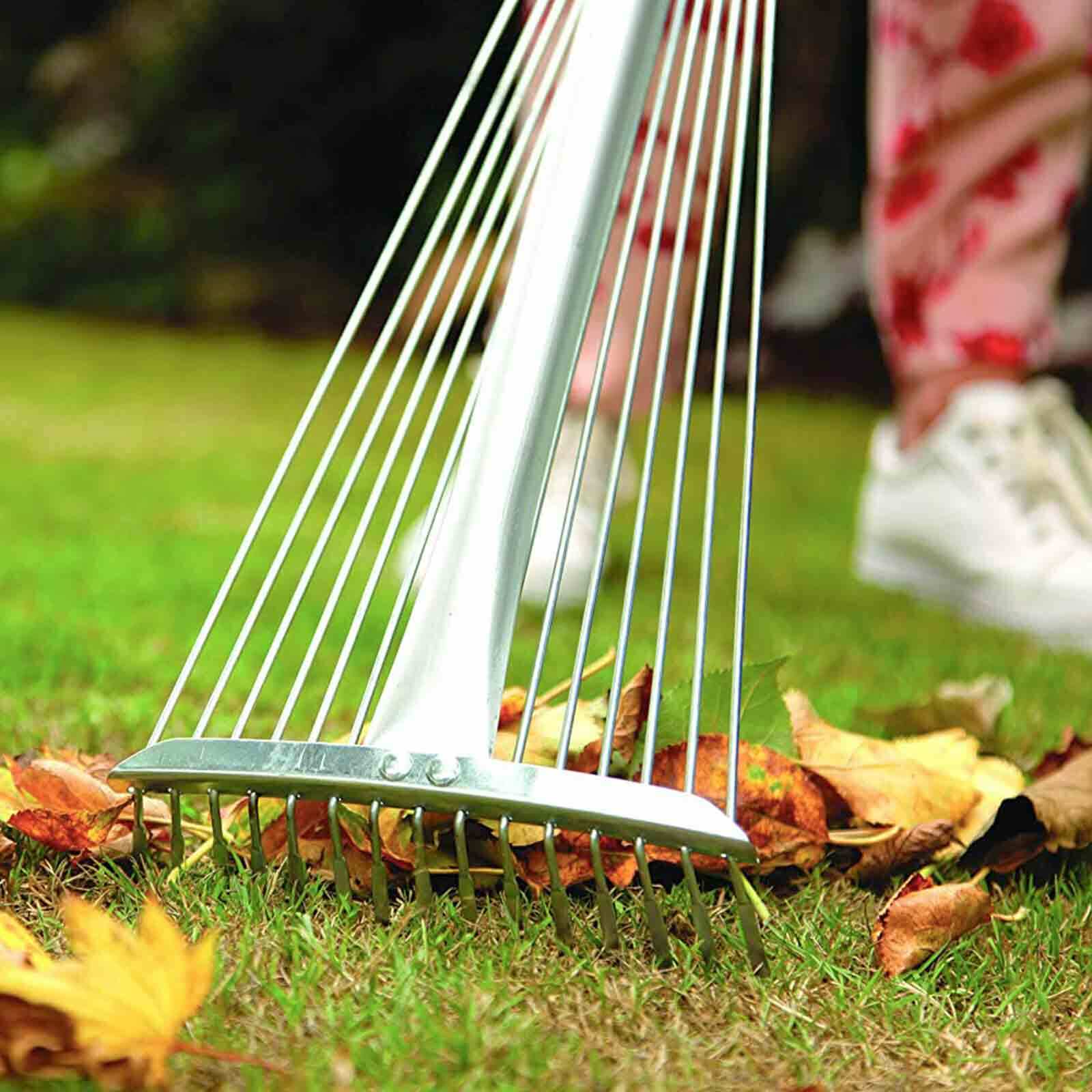 Kew Gardens Expanding Telescopic Lawn Rake 1.5m | eBay UK