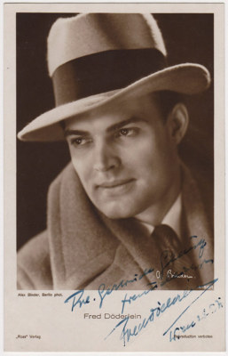 Echtes Original 1930er FRED DÖDERLEIN, von Alex. Binder, mit Autogramm ...