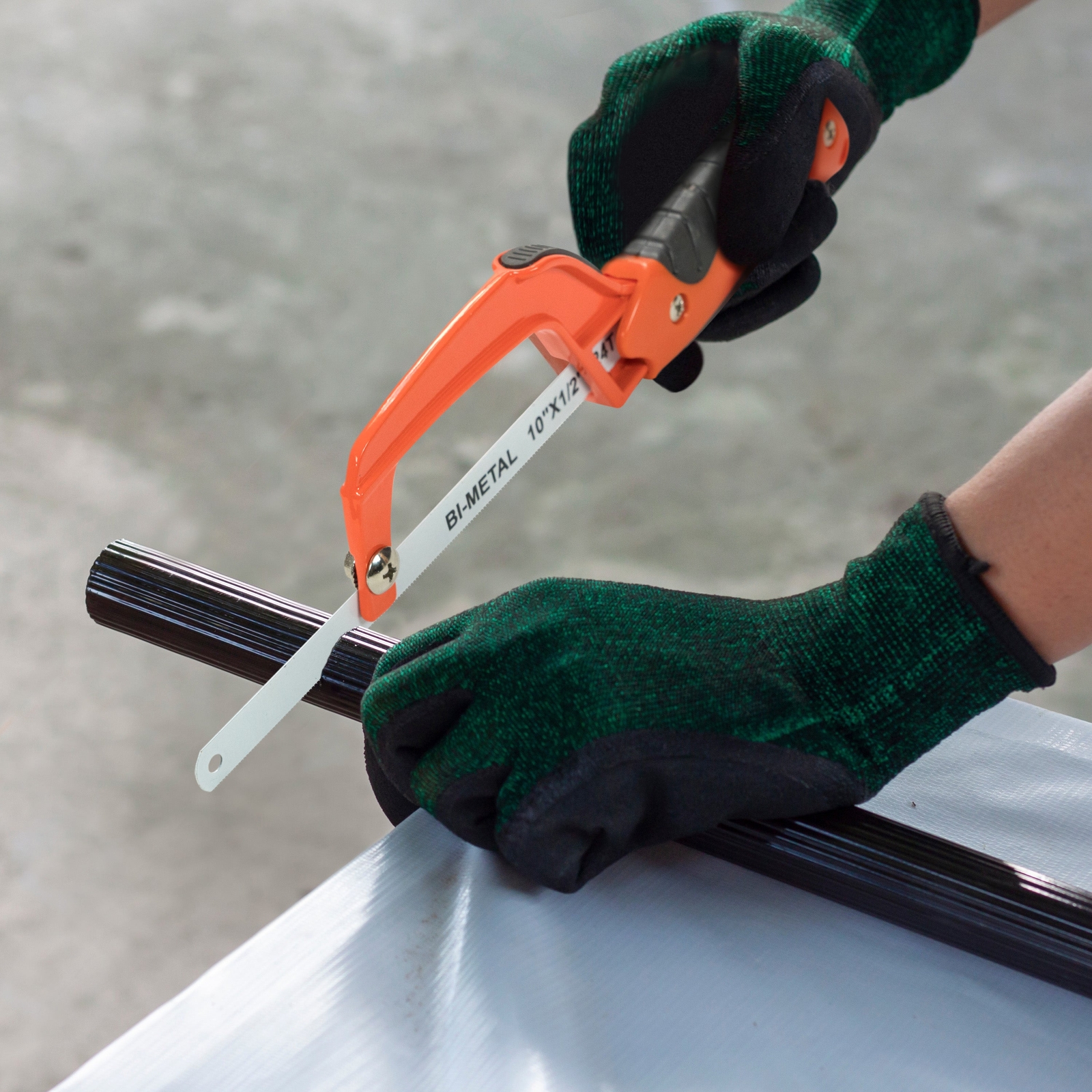 American Mutt Tools 10" Mini Hacksaw for Metal – Compact Hack Saw ...