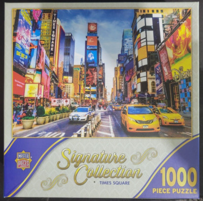MASTER PIECES SIGNATURE COLLECTION TIMES SQUARE 1000 PIECE PUZZLE NEW ...